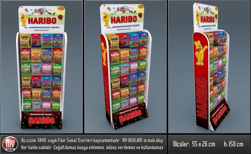 HARİBO İÇİN ÇALIŞILMIŞ STAND - MyReklam - Ürün Tanıtım ve Teşhir ...