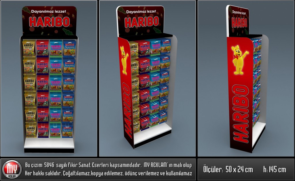 HARİBO İÇİN ÇALIŞILMIŞ STAND - MyReklam - Ürün Tanıtım ve Teşhir ...